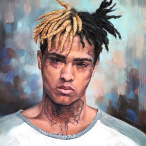 Pastel Portrait in Memory of Xxxtentacion, Portrait Painting, Rap ...