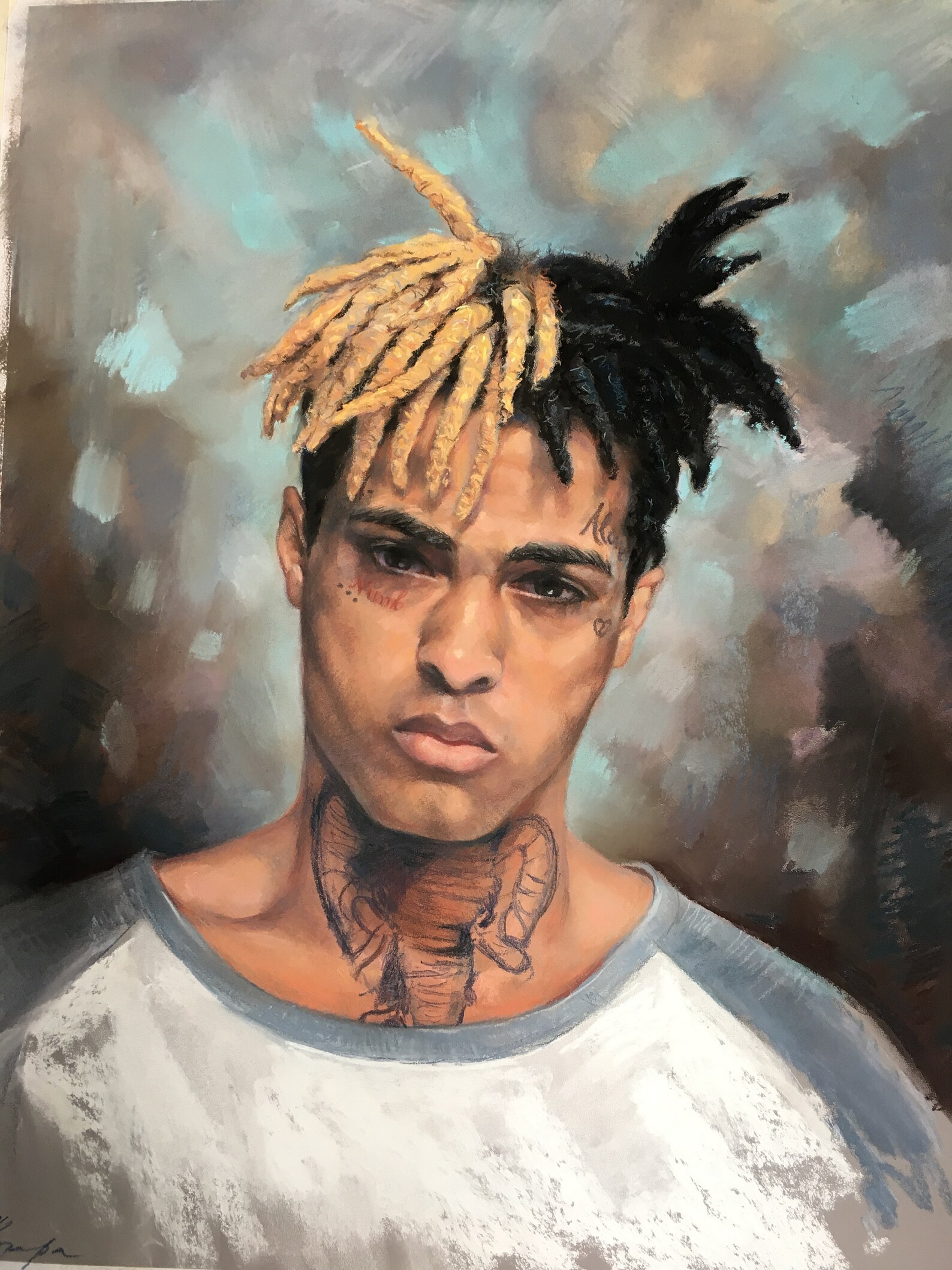 XXXTentacion Poster XXXTentacion print Rap Legend portrait | Etsy