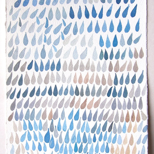 Raindrops Painting - Etsy