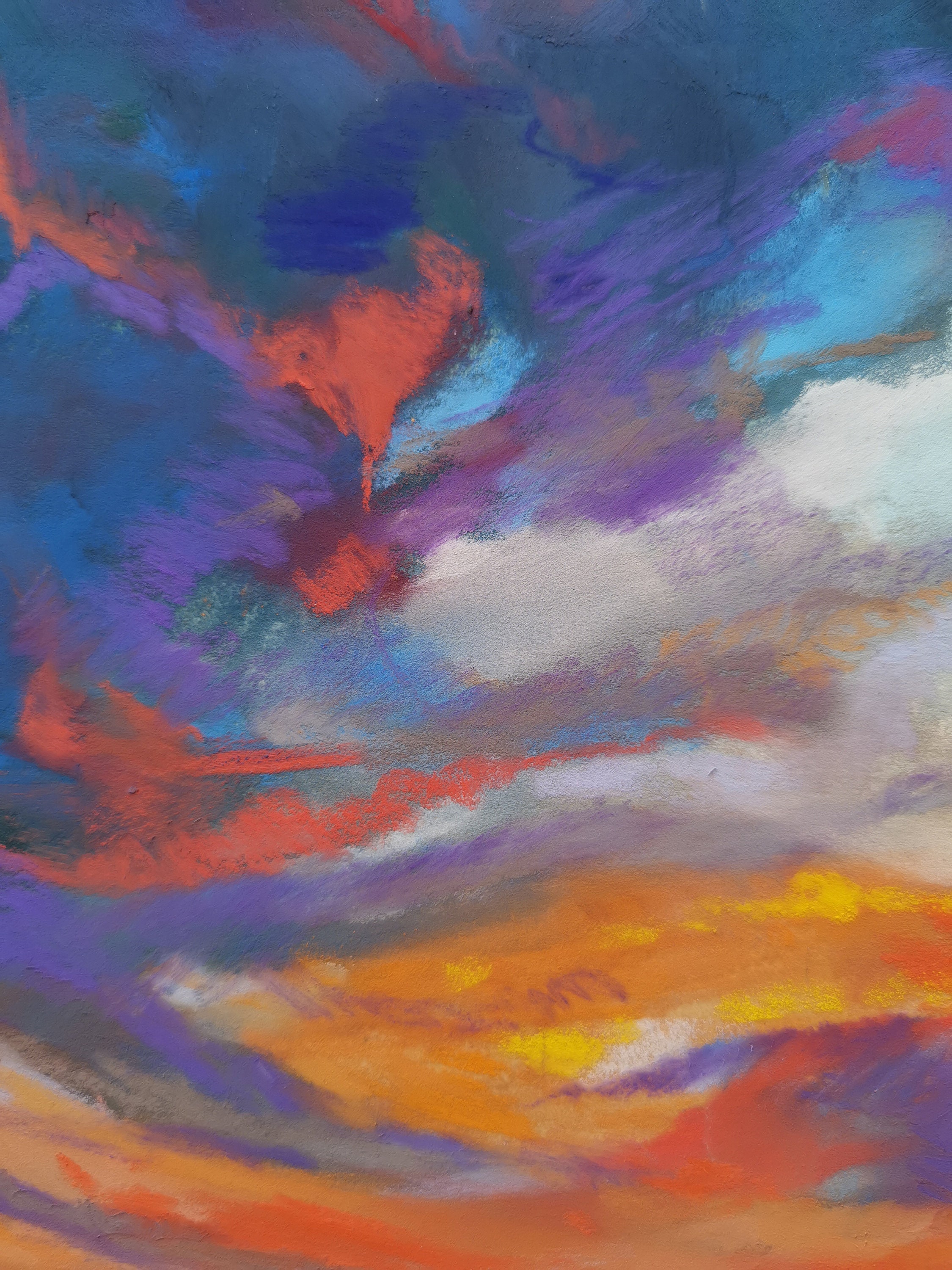Original Pastel Painting- Firefly Sunset, Seascape Painting, Newcomers ...