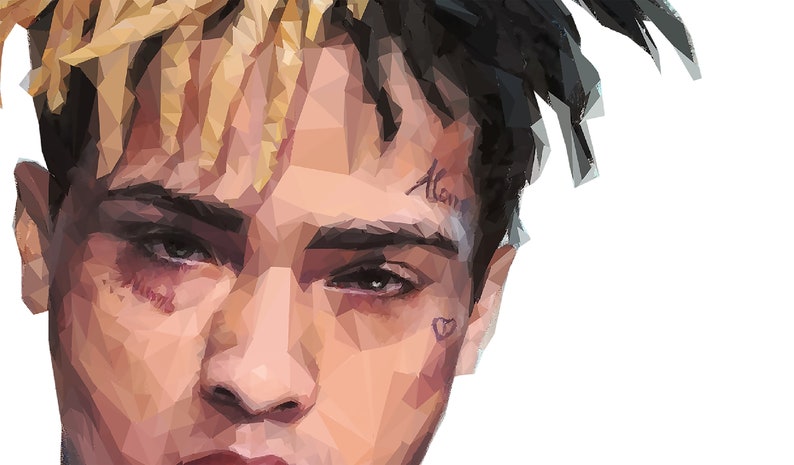 Xxxtentacion Low Poly Portrait | Geometric Art Print (digital Download ...