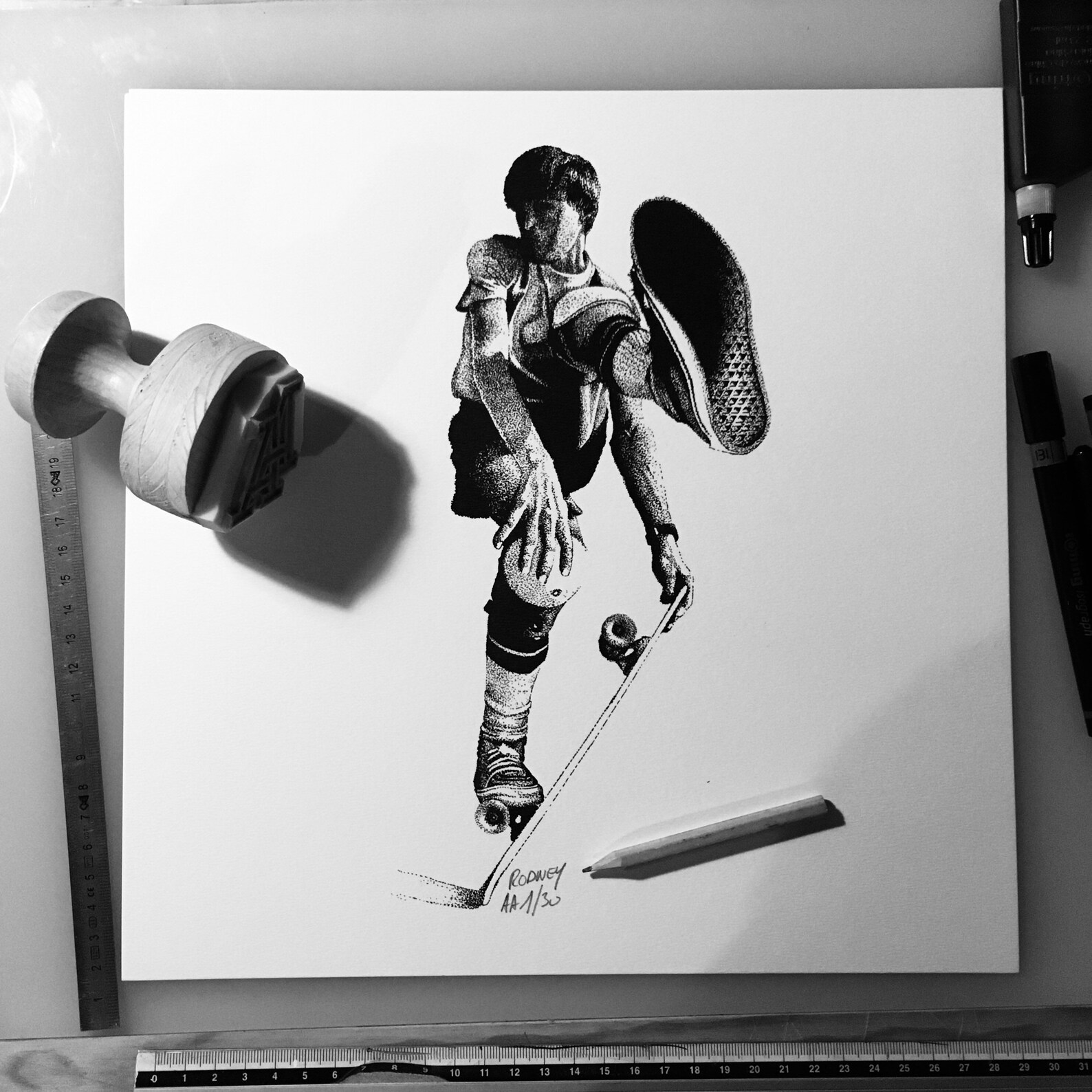 Rodney Mullen Print Ink 2020 - Etsy