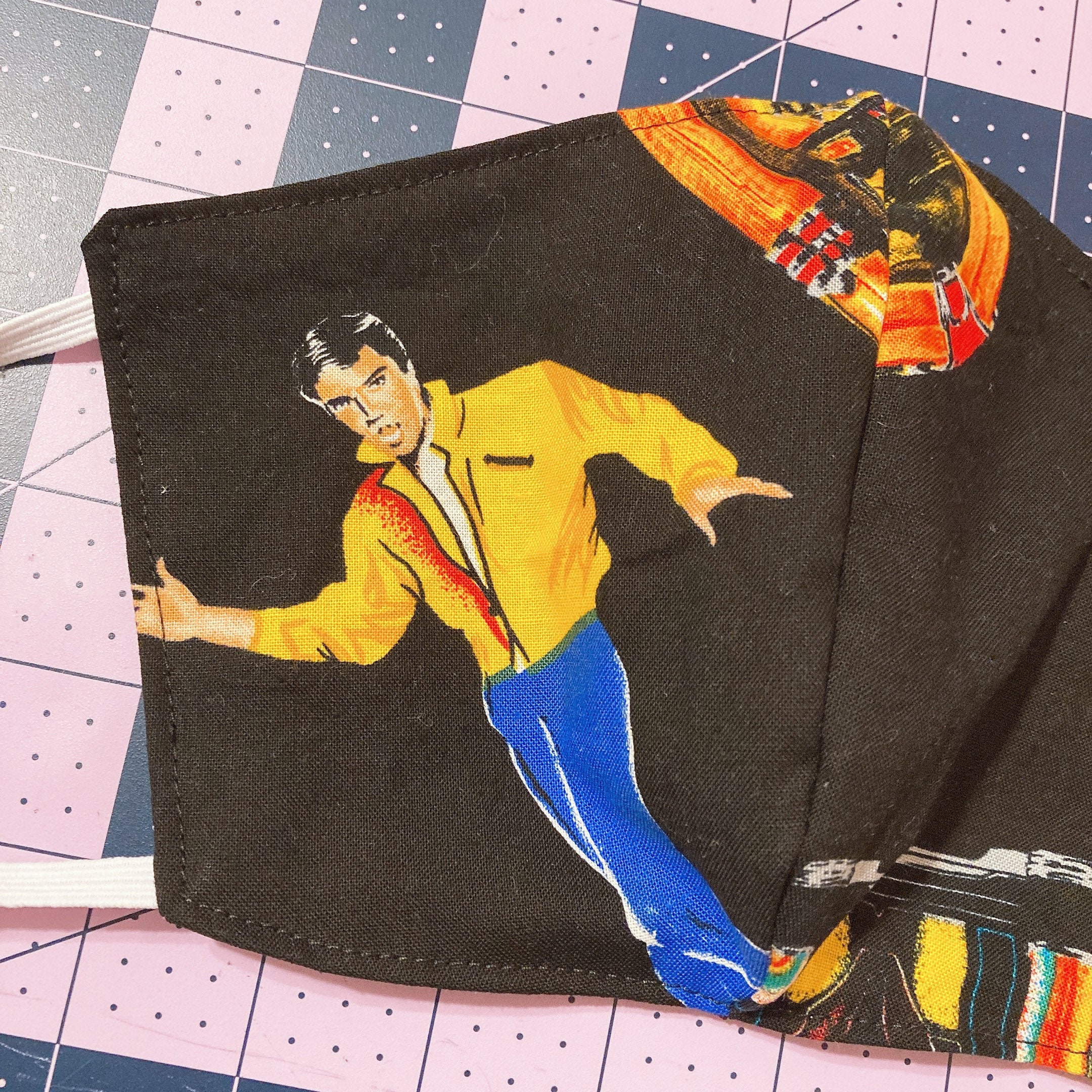 Elvis Presley Face Mask - Etsy