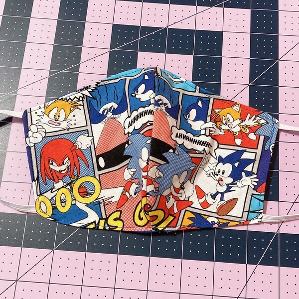 Sonic the Hedgehog Mask - Etsy