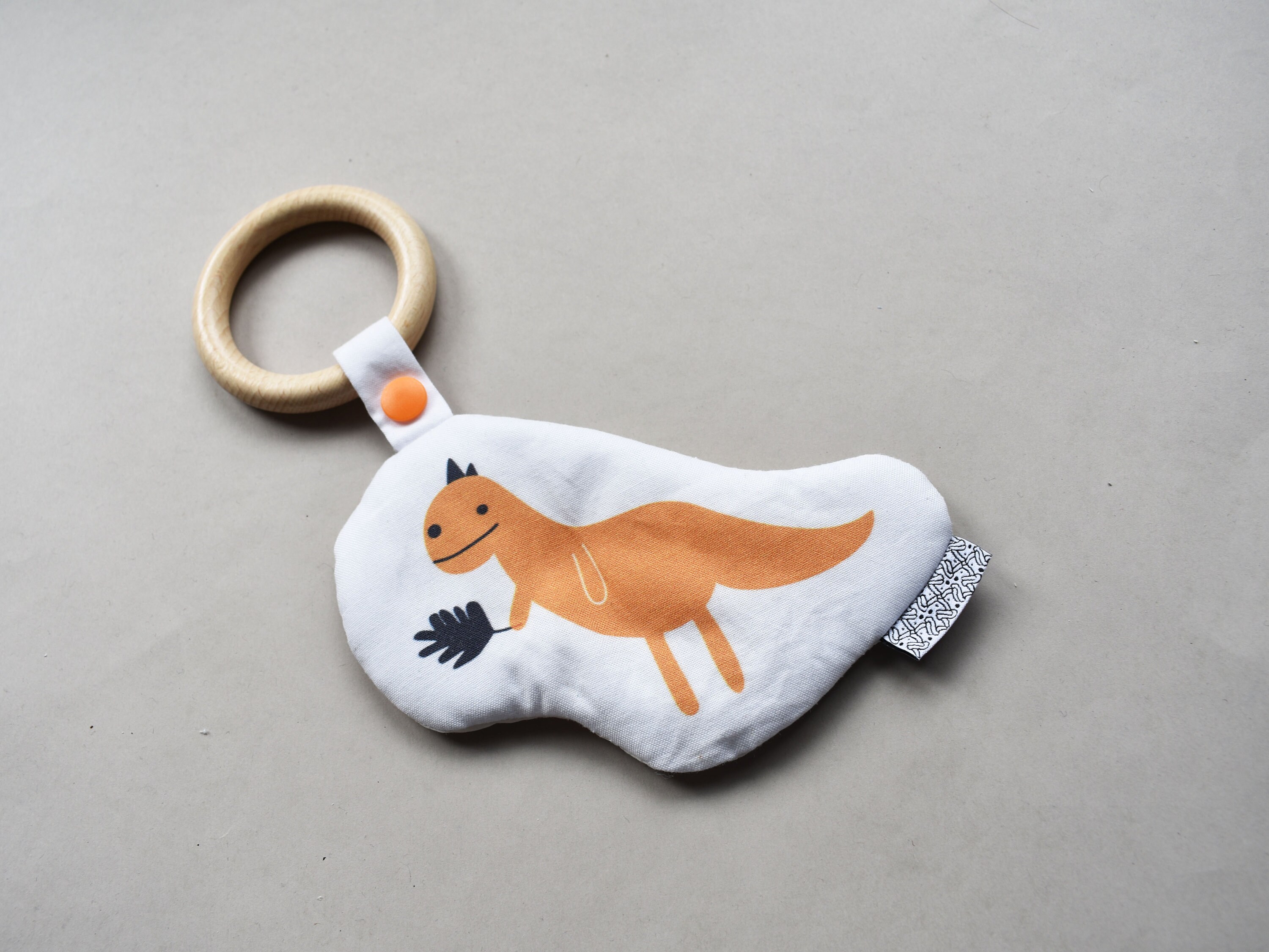 Dino Teething Ring Mustard Dinosaur Wooden Teether - Etsy