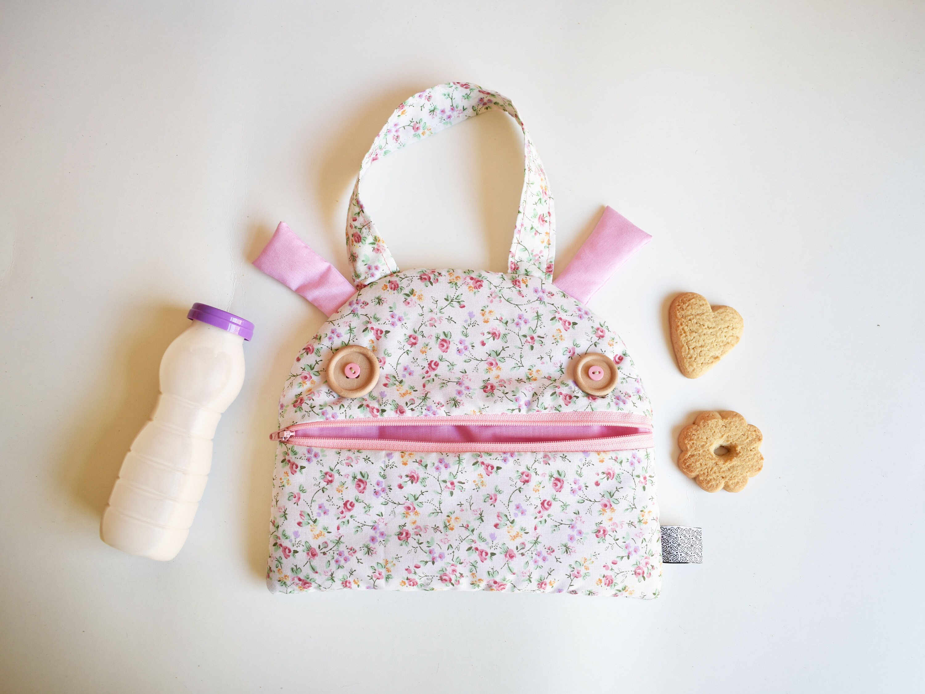 Snack Bag for Kids Zé Snack-glutton Hand Bag Funny Lunch Bag Toddler ...