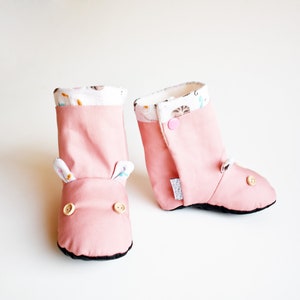 Baby Mouse Boots Soft Sole Booties Cotton Fleece Baby High - Etsy