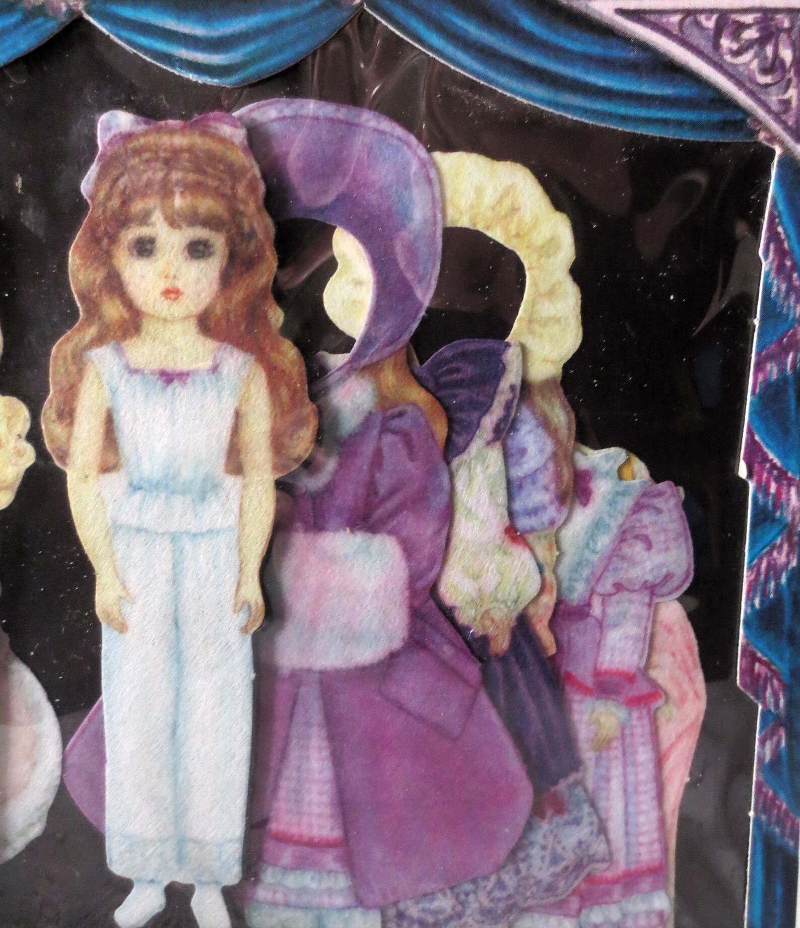 Amy & Meg LITTLE WOMEN Magicloth 'paper' Dolls Magic Outfits Madam ...