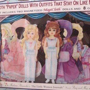 Amy & Meg LITTLE WOMEN Magicloth 'paper' Dolls Magic Outfits Madam ...