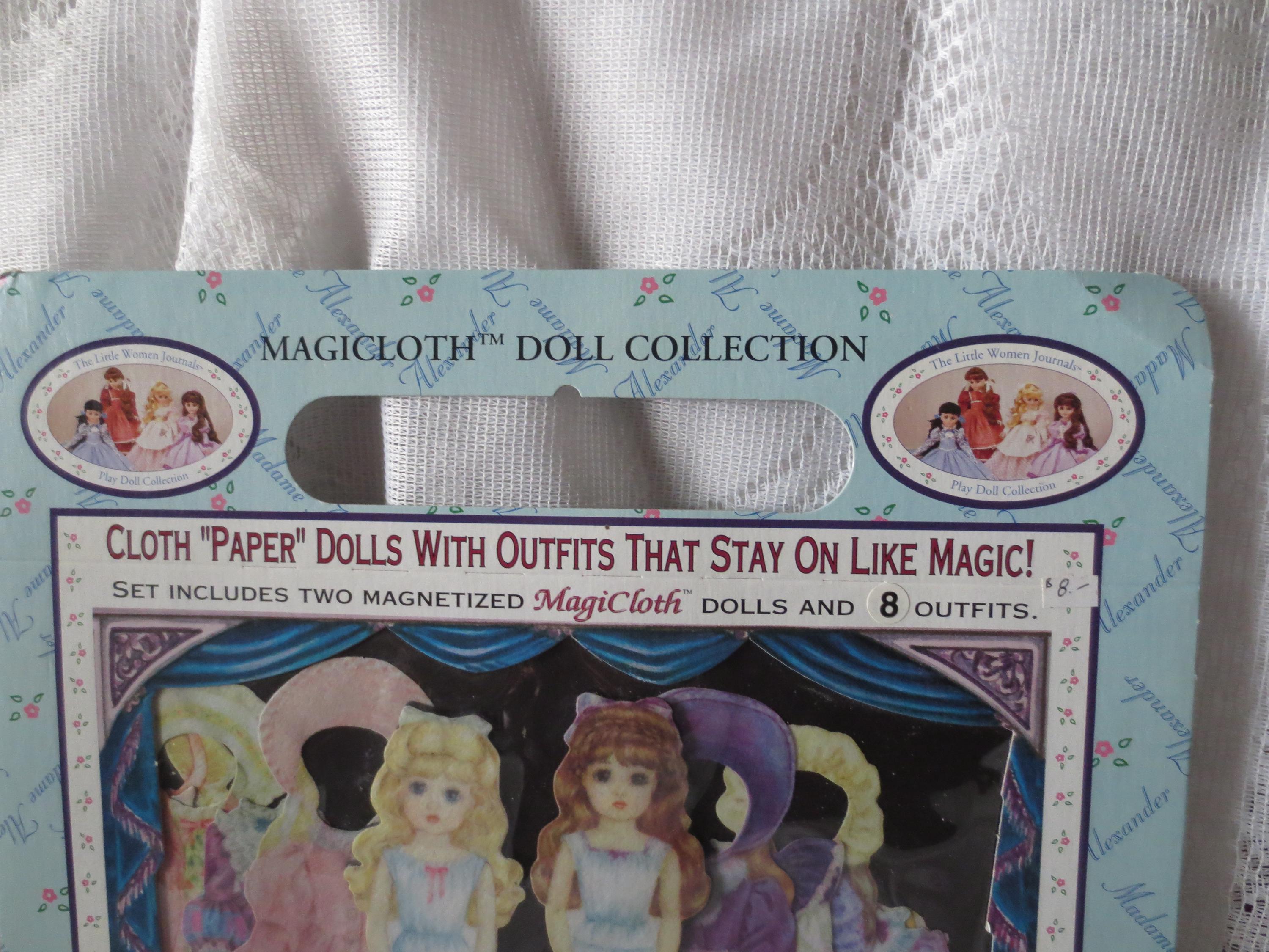 Amy & Meg LITTLE WOMEN Magicloth 'paper' Dolls Magic Outfits Madam ...