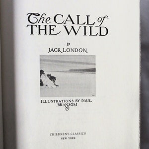 1991 the CALL of the WILD by Jack LONDON Illustrations Gilded Leather ...