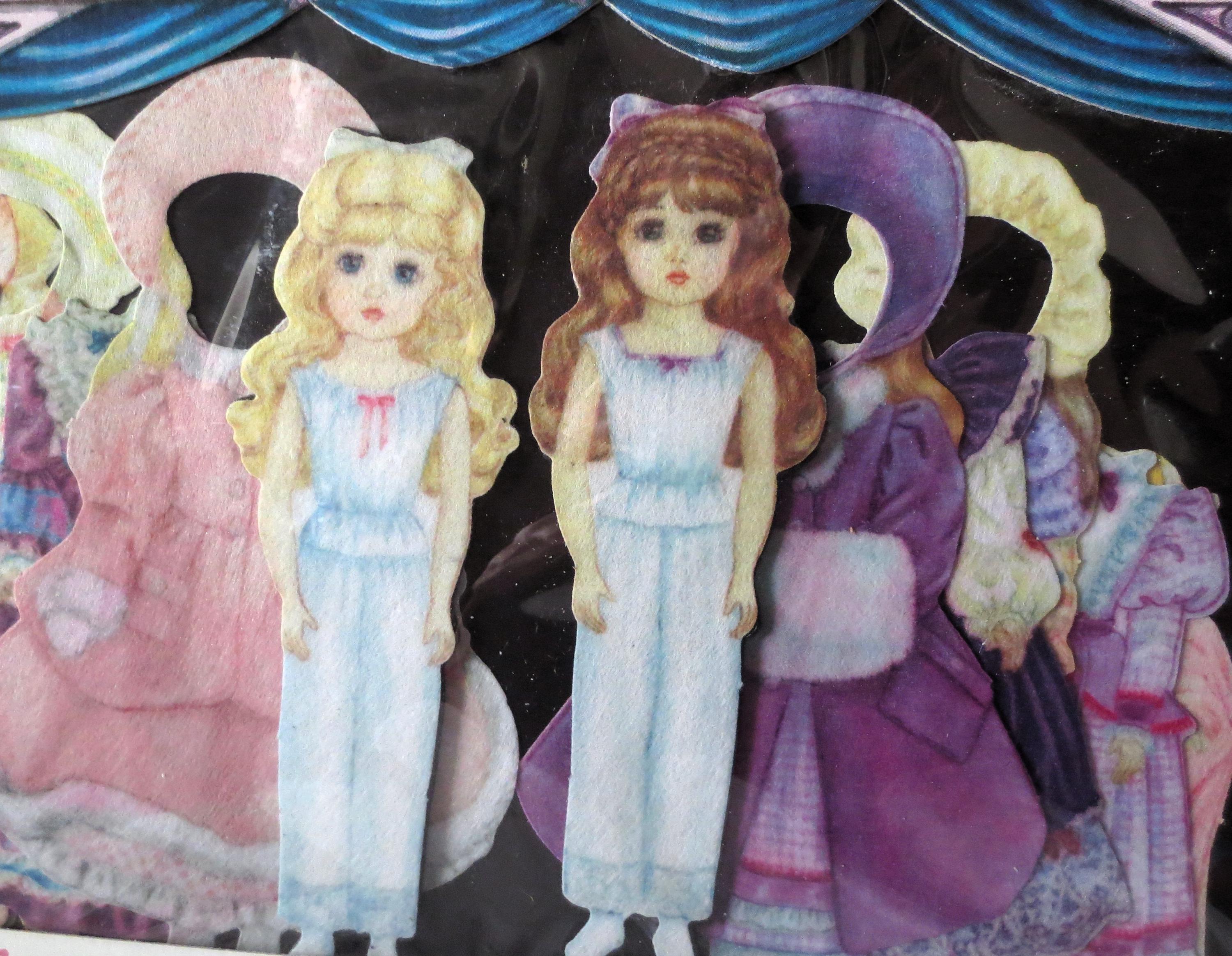 Amy & Meg LITTLE WOMEN Magicloth 'paper' Dolls Magic Outfits Madam ...