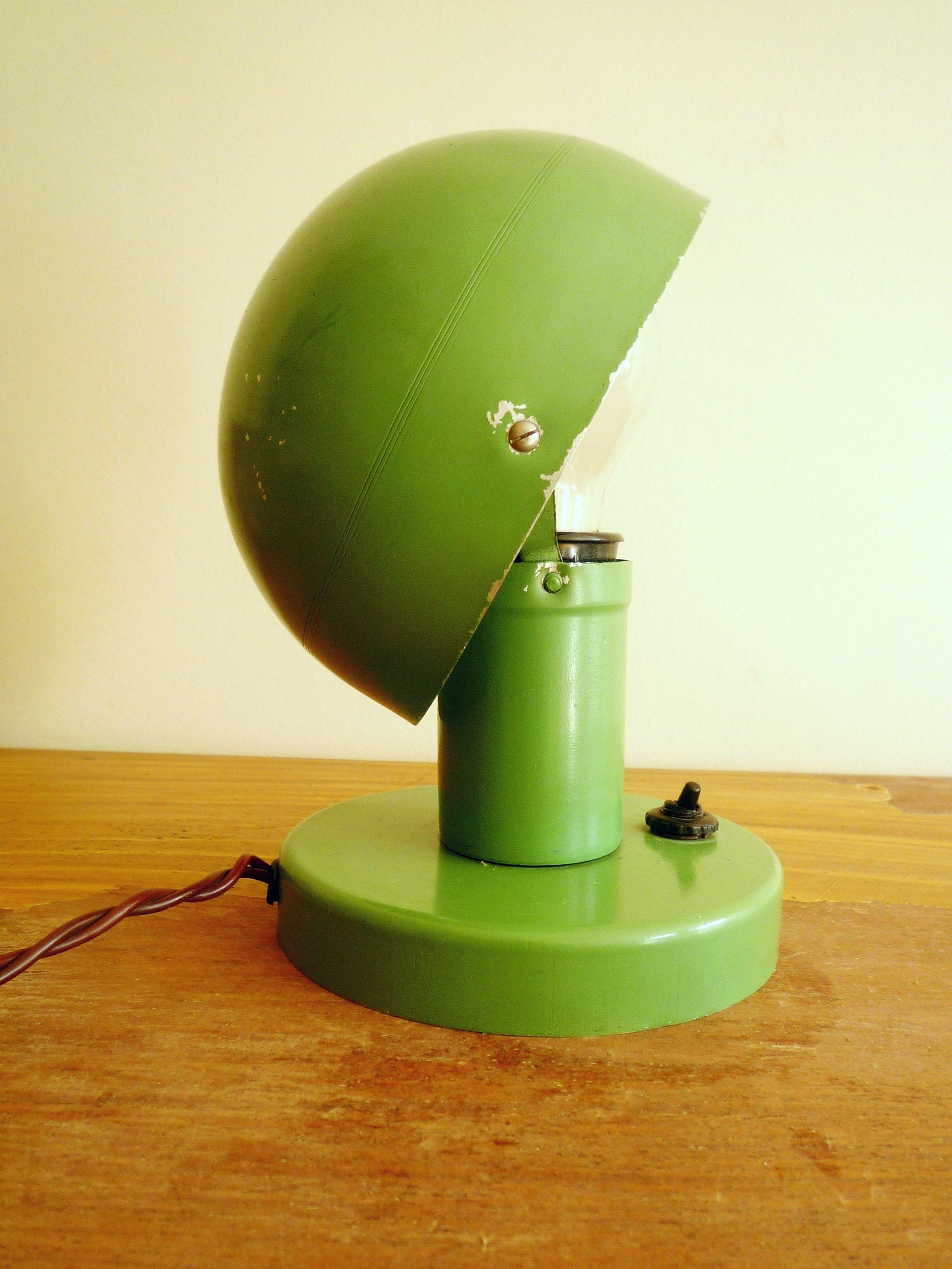 Modern Bauhaus Adjustable 40s Desk Light Art Deco Mid Century Mushrom ...