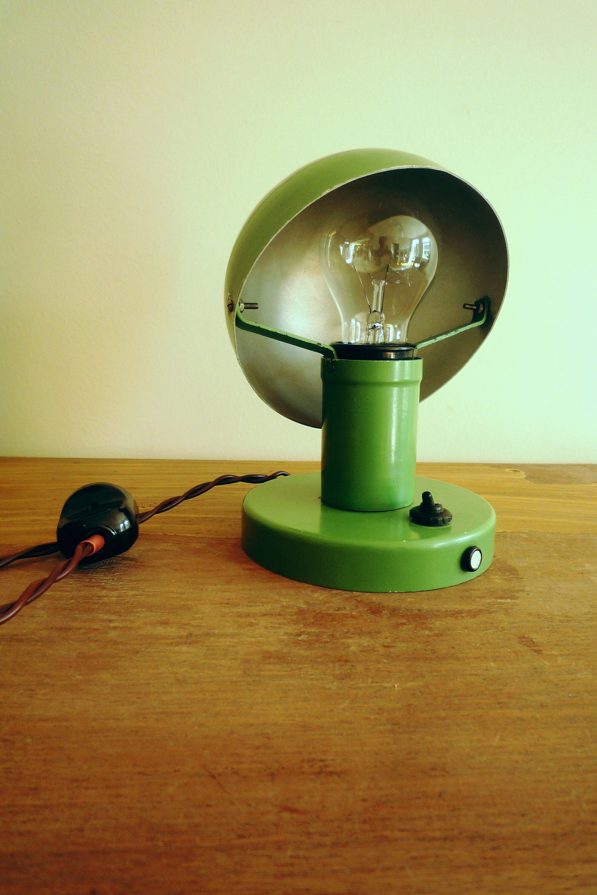 Modern Bauhaus Adjustable 40s Desk Light Art Deco Mid Century Mushrom ...