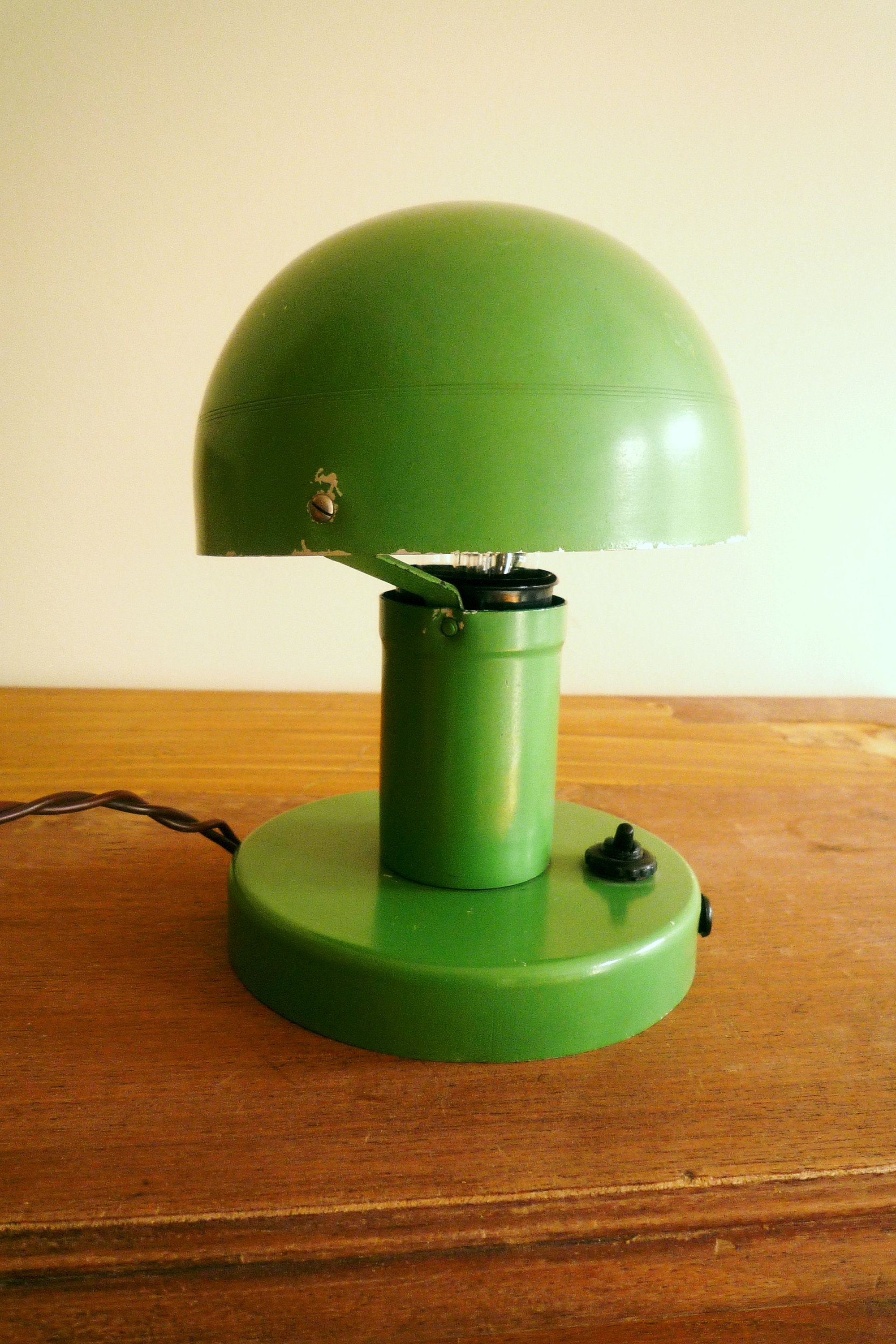 Modern Bauhaus Adjustable 40s Desk Light Art Deco Mid Century Mushrom ...