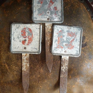 Vintage Grocery Price Tags Price Sign Metal Numbers Price | Etsy