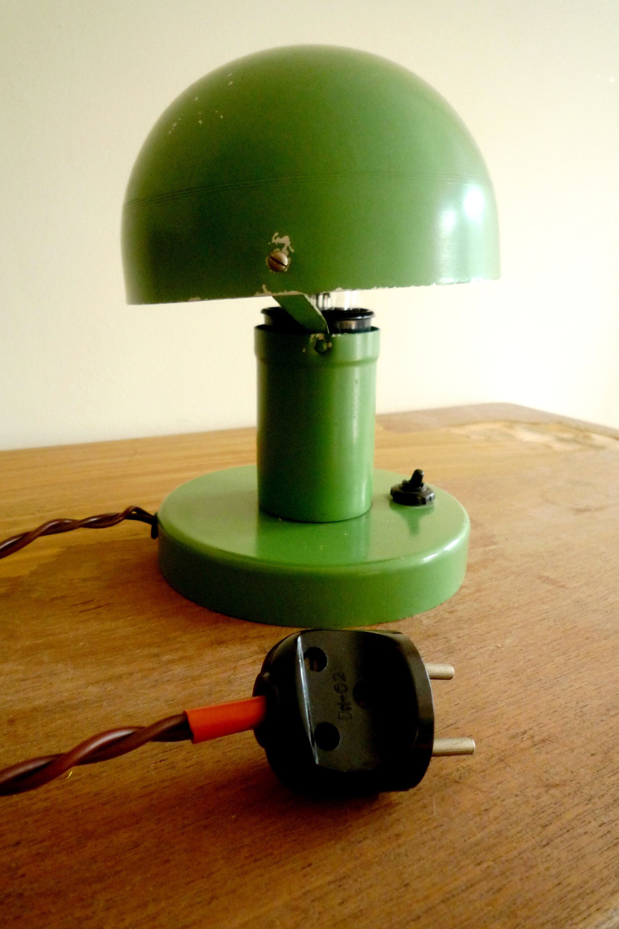 Modern Bauhaus Adjustable 40s Desk Light Art Deco Mid Century Mushrom ...