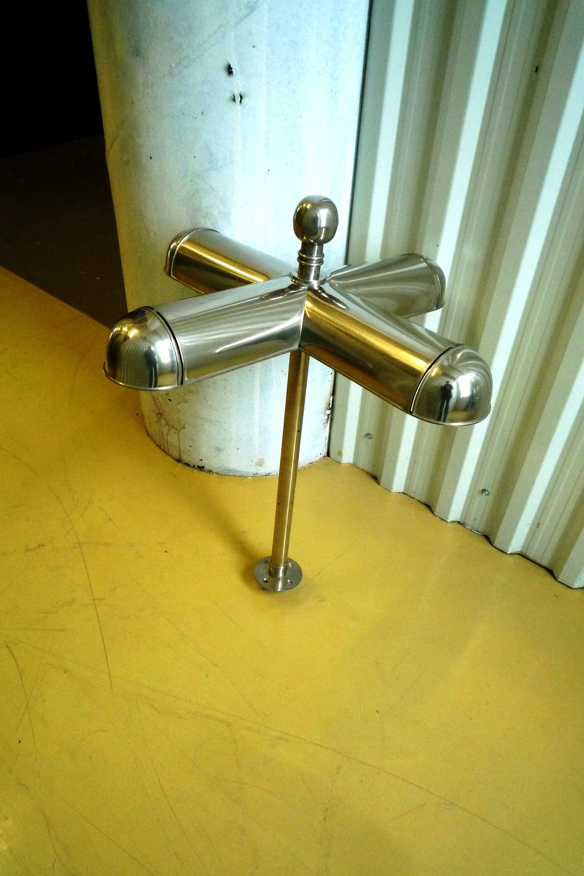 Huge 30's Brutalist Art Deco Chrome Library Lamp Desk Lamp Reading Room ...