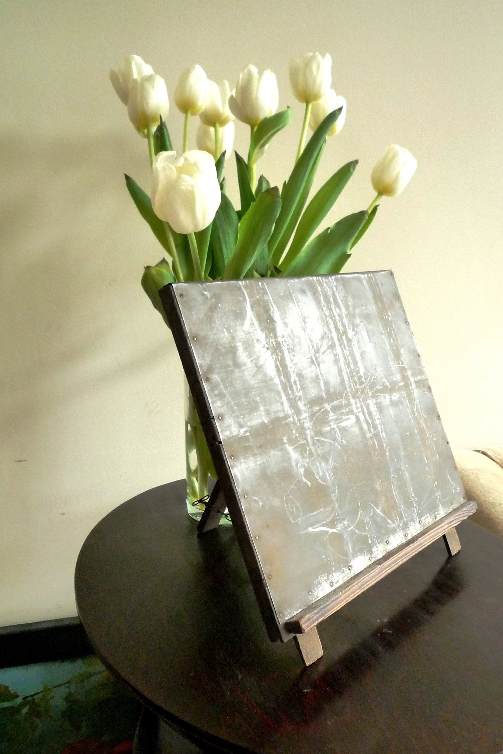 Antique Standing Black Board Folding Display Chalkboard Old School ...