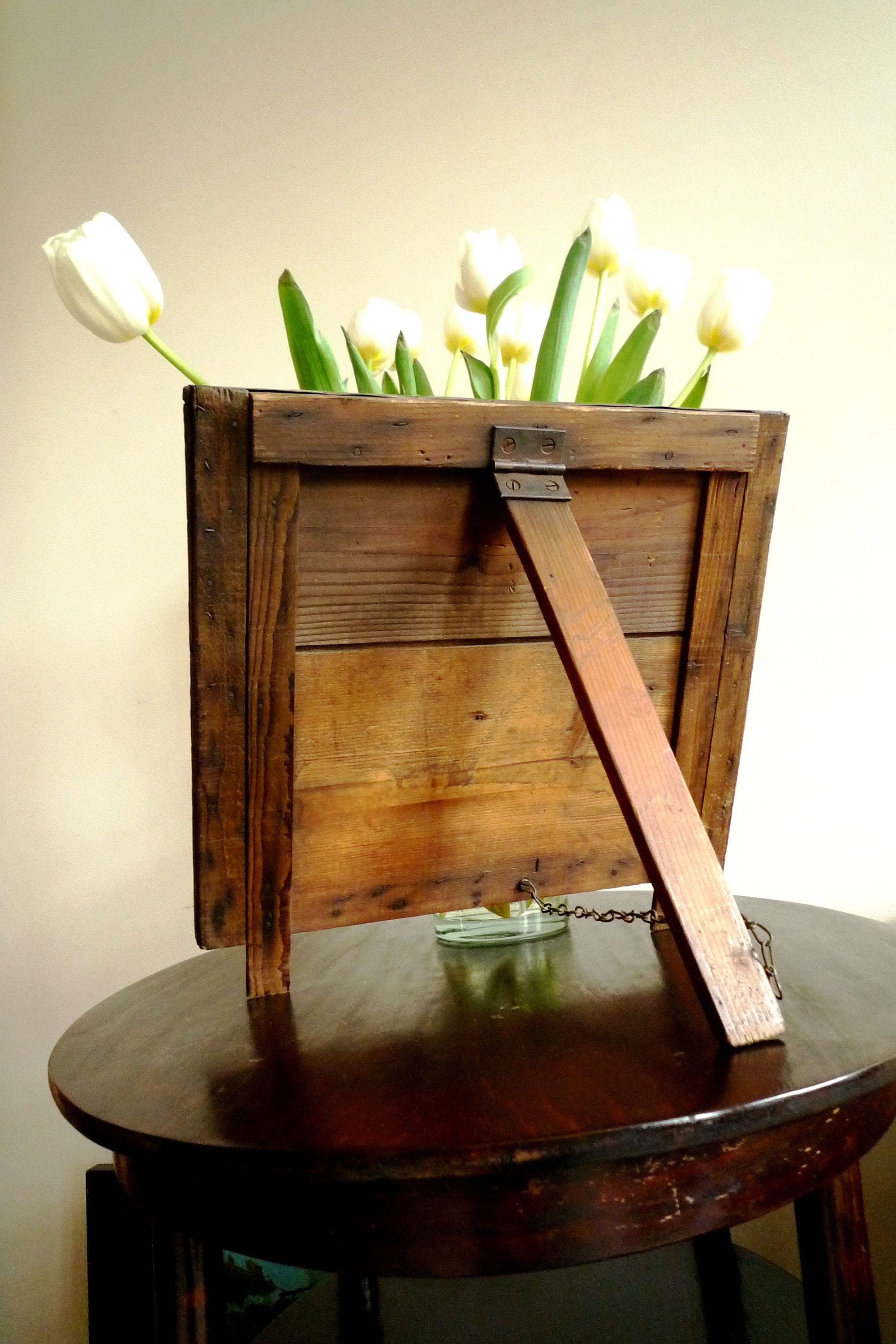 Antique Standing Black Board Folding Display Chalkboard Old School ...