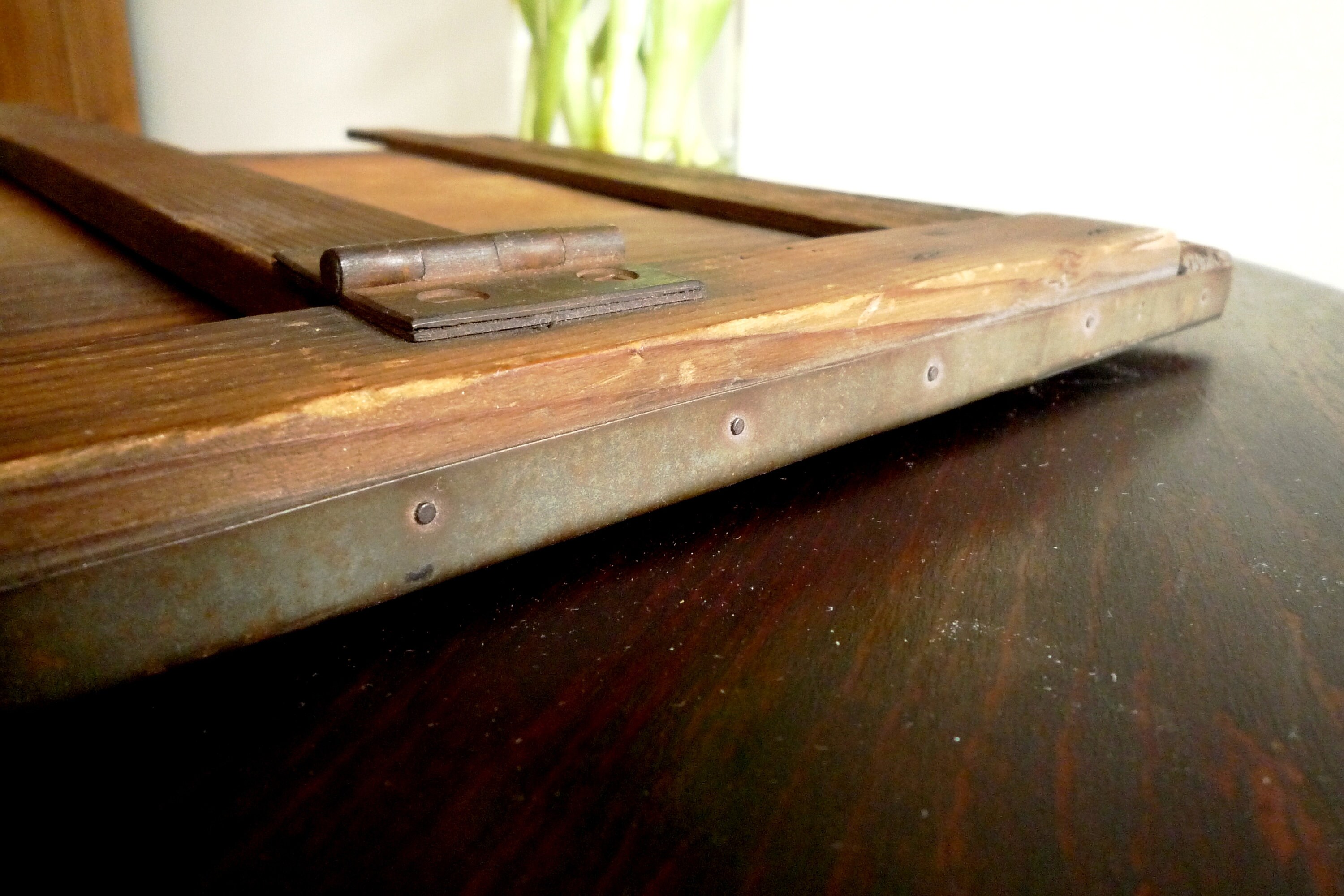 Antique Standing Black Board Folding Display Chalkboard Old School ...