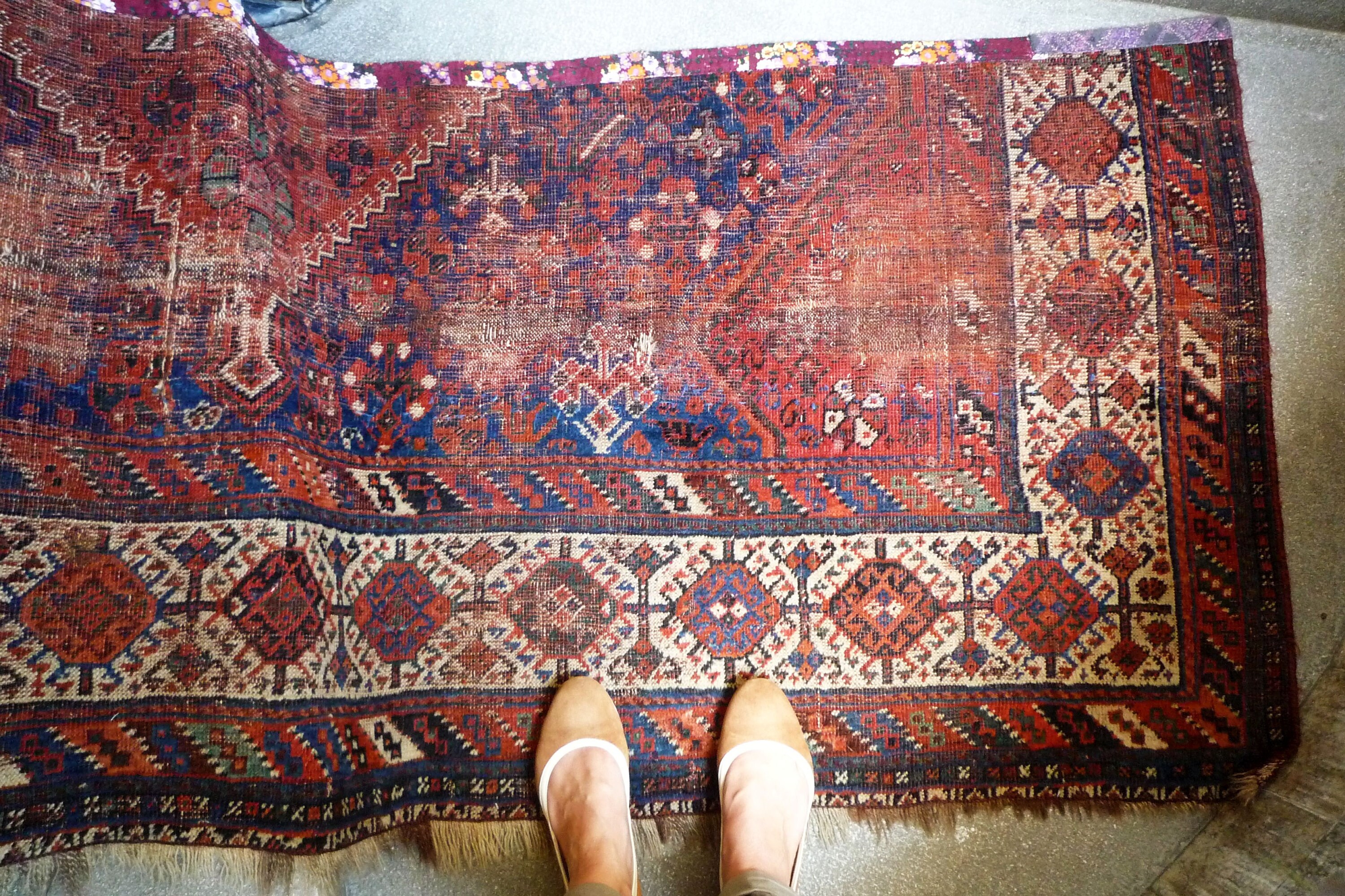 Antique SHIRAZ Persian Rug Fragment Afghan Rug Kilim Rug Hand Woven ...