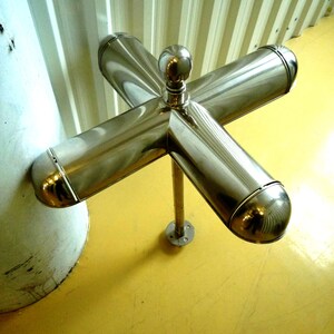 Huge 30's Brutalist Art Deco Chrome Library Lamp Desk Lamp Reading Room ...