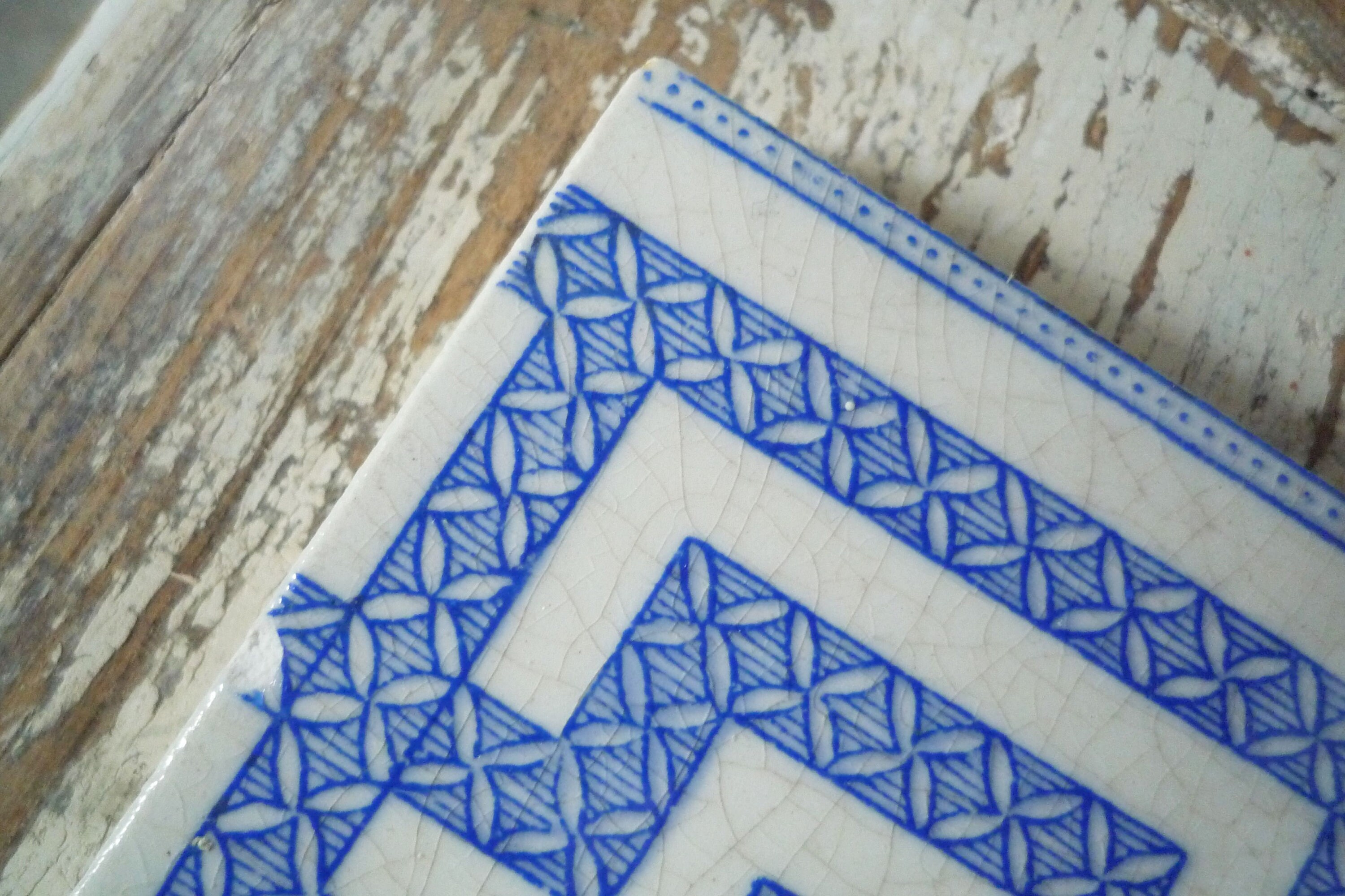 Art Nouveau Antique French Fayence Tiles Wall Deco Frame With - Etsy