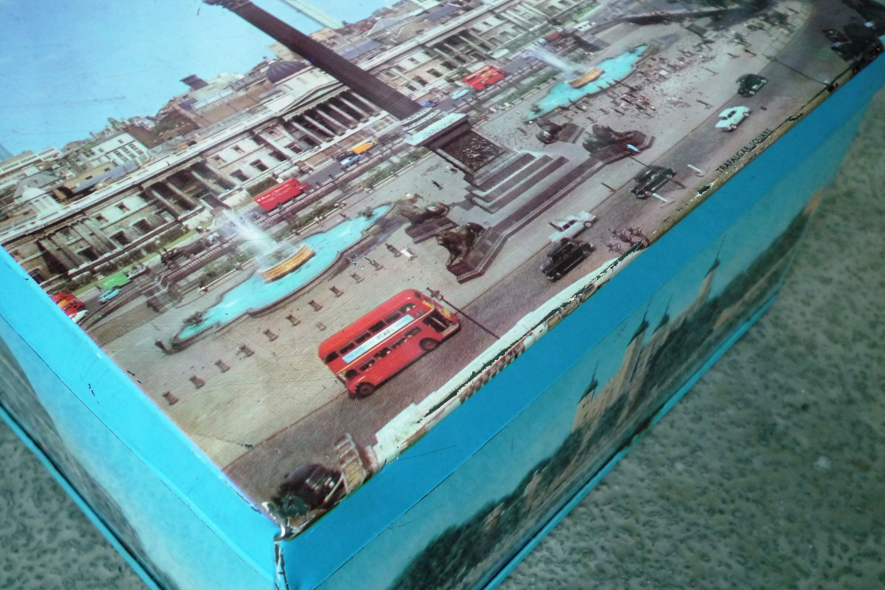 British Tin Box Cookies Tin Box Collectible Tin 1960's Vintage Storage ...