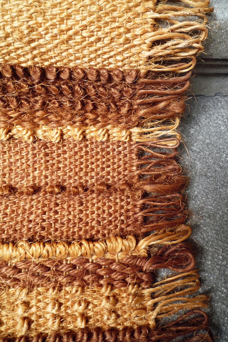 Vintage Huge Coir Runner Sisal Wall Hanging Wall Rug Hallway Carpet ...