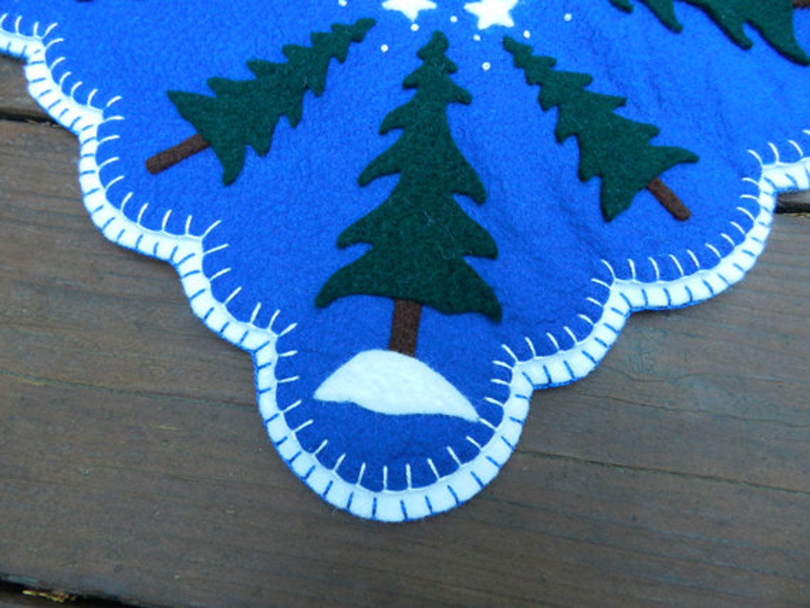 Winter Trees Penny Rug E-pattern - Etsy