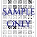 Square Fragments patterns Chart 5 X 8 - Etsy