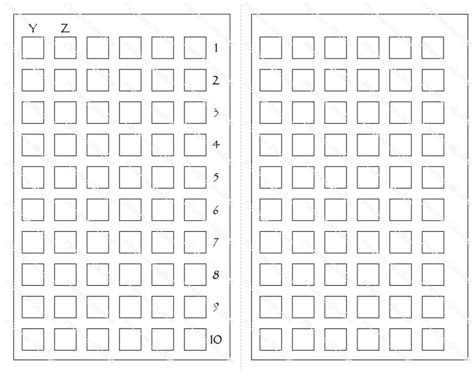Square Fragments (patterns) Chart ~ 5" X 8" ~ Digital Download ~ YOU ...