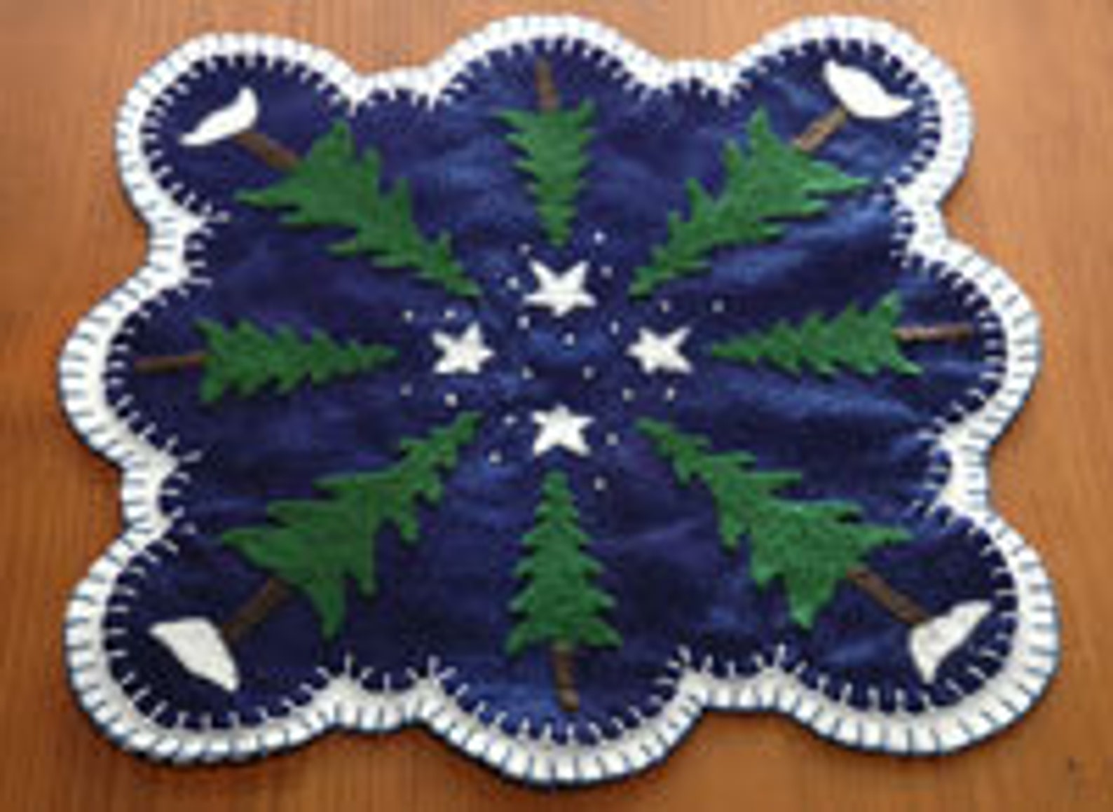 Winter Trees Penny Rug E-pattern - Etsy