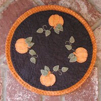 Pumpkin Penny Rug ~ Tree Skirt ~ Decoration Mat ~ Candle Mat ~ E ...