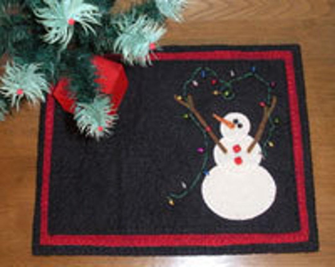 Snowman Penny Rug E-pattern - Etsy