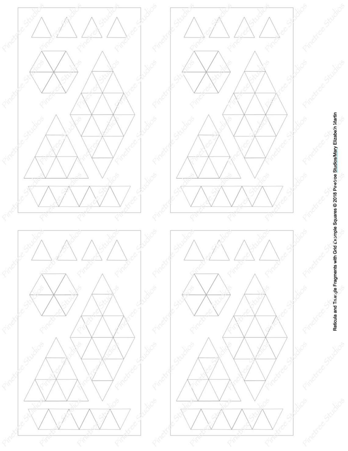 Square and Triangle Fragments Worksheets Digital Download | Etsy