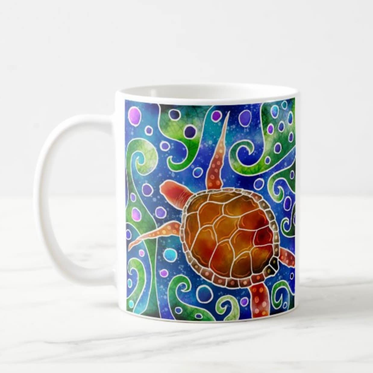 Batik Sea Turtle ~ Sublimation Digital File - Printable - Mugs / Tiles ...