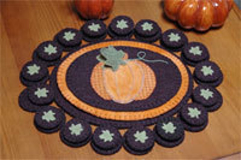 Fall Pumpkin Penny Rug E-pattern - Etsy
