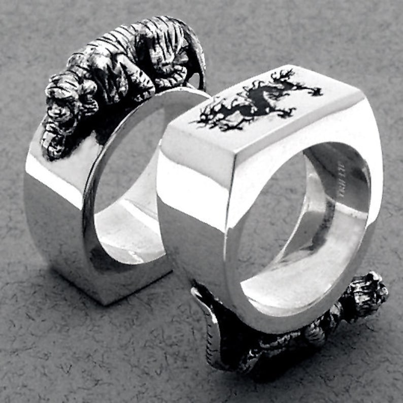 Dragon Tiger Ring - Etsy