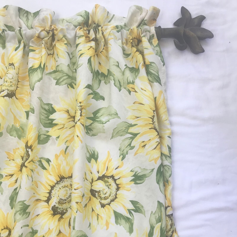 Sunflowers Window Curtains - Etsy
