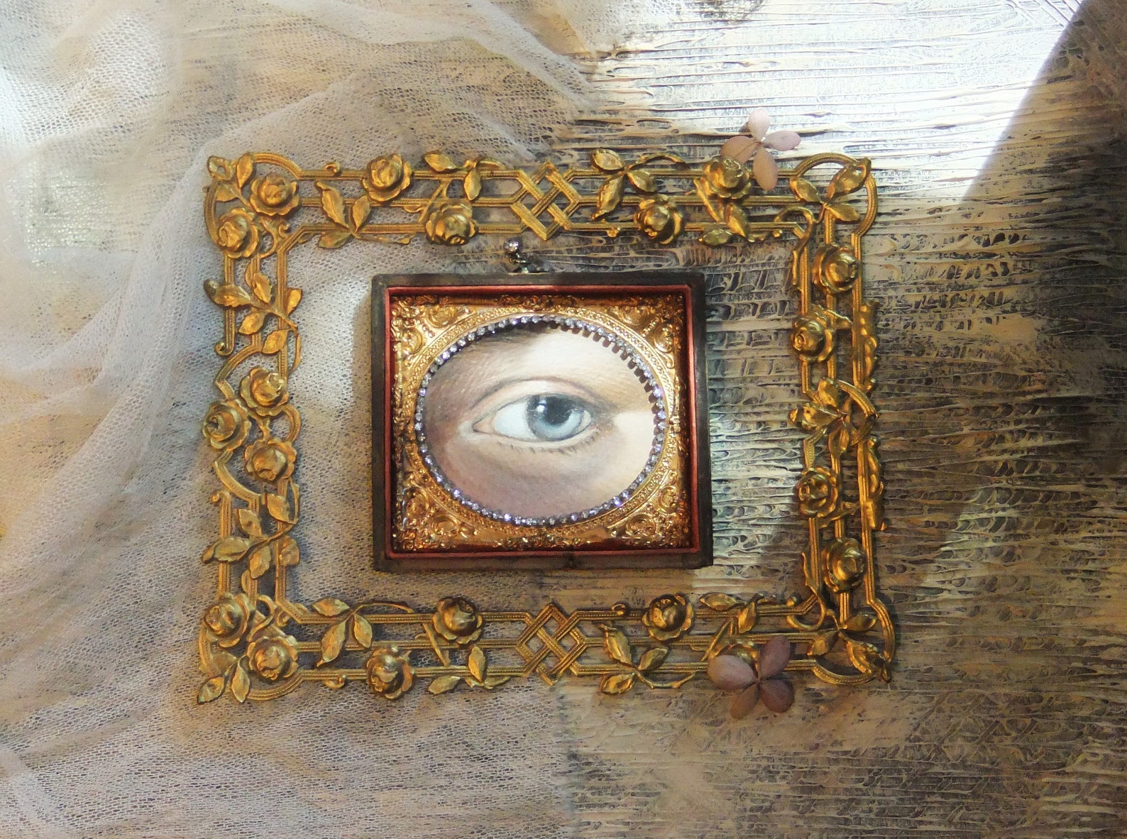 Lover's Eye, Love Token, Eye Art, Original Drawing, Antique Union Case ...