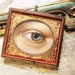 Lover's Eye, Love Token, Eye Art, Original Drawing, Antique Union Case ...