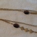 Vintage Brown Cat Eye Double Chain Filigree Necklace - Etsy