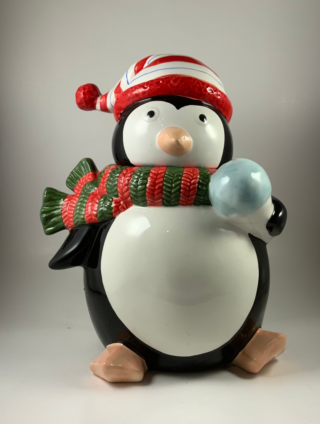 Vintage PENGUIN COOKIE JAR, Christmas/holiday, Decor, Storage ...