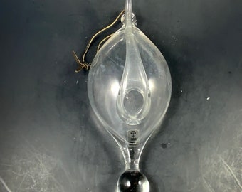 Vintage SKRUF Glass Water Barometer Sweden Thunder Bottle - Etsy