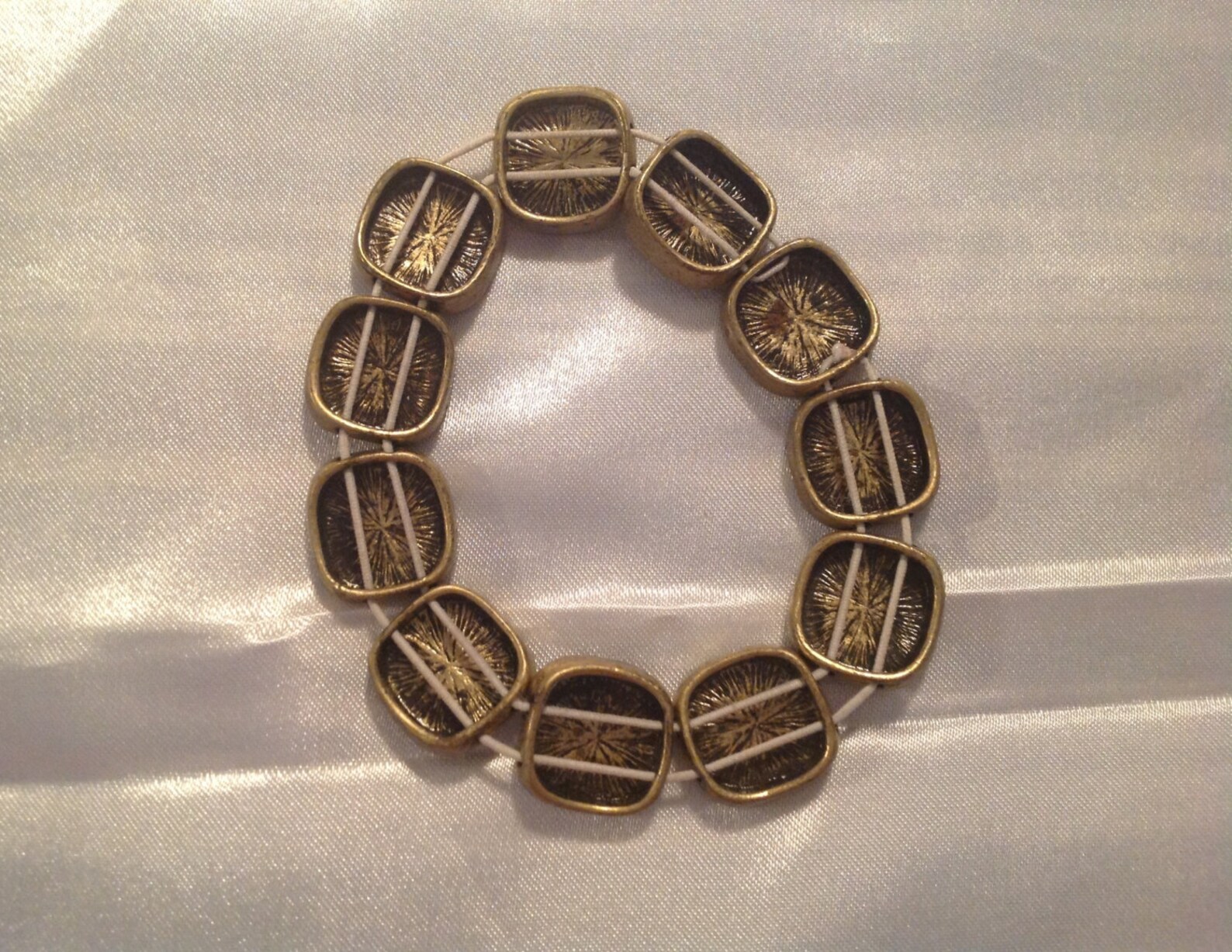 Vintage Damascene Spanish Bracelet - Etsy