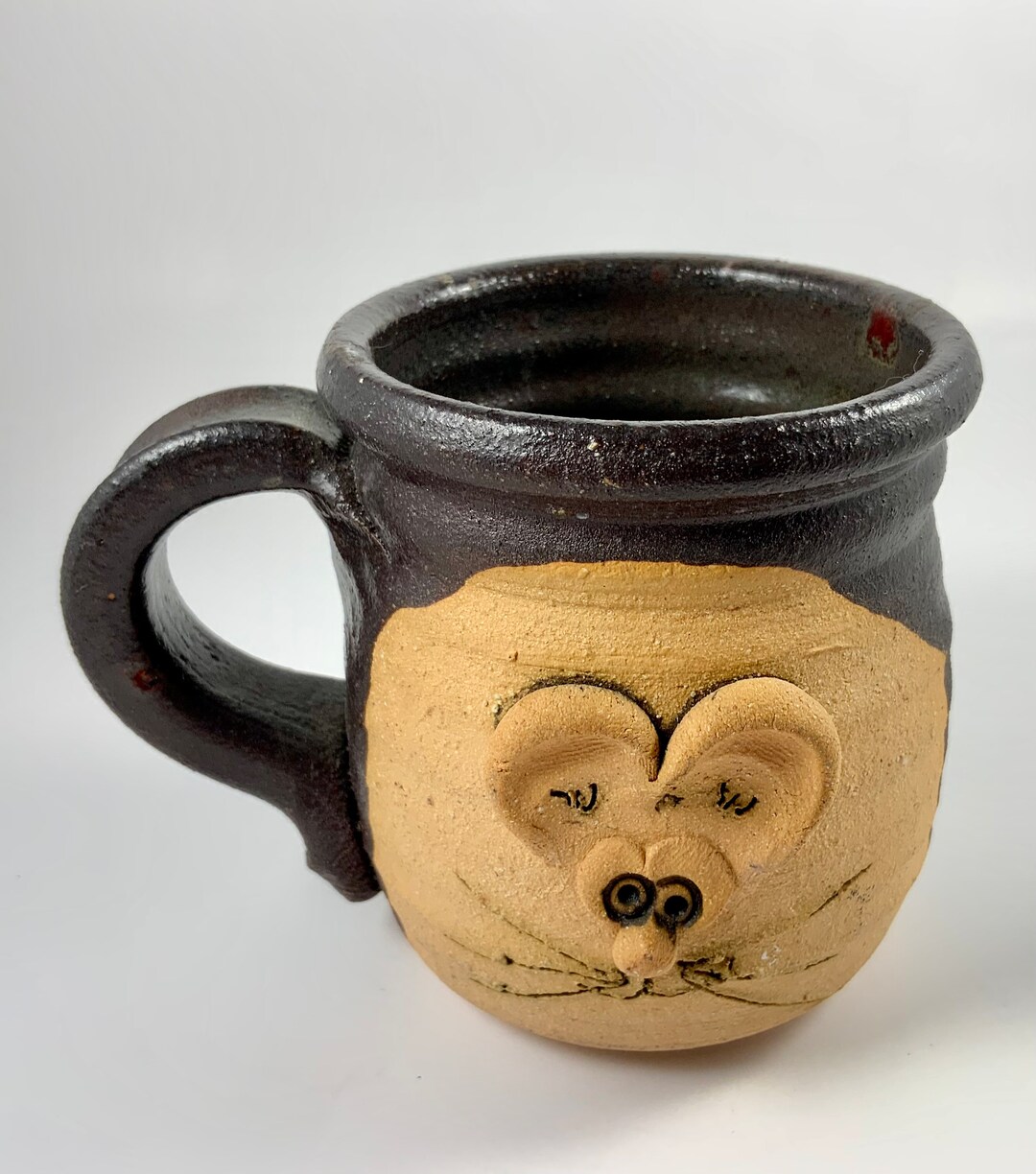 Vintage MOUSE/ANIMAL MUG, 3D Face Mug/cup, Pottery, Teigland Bradford ...