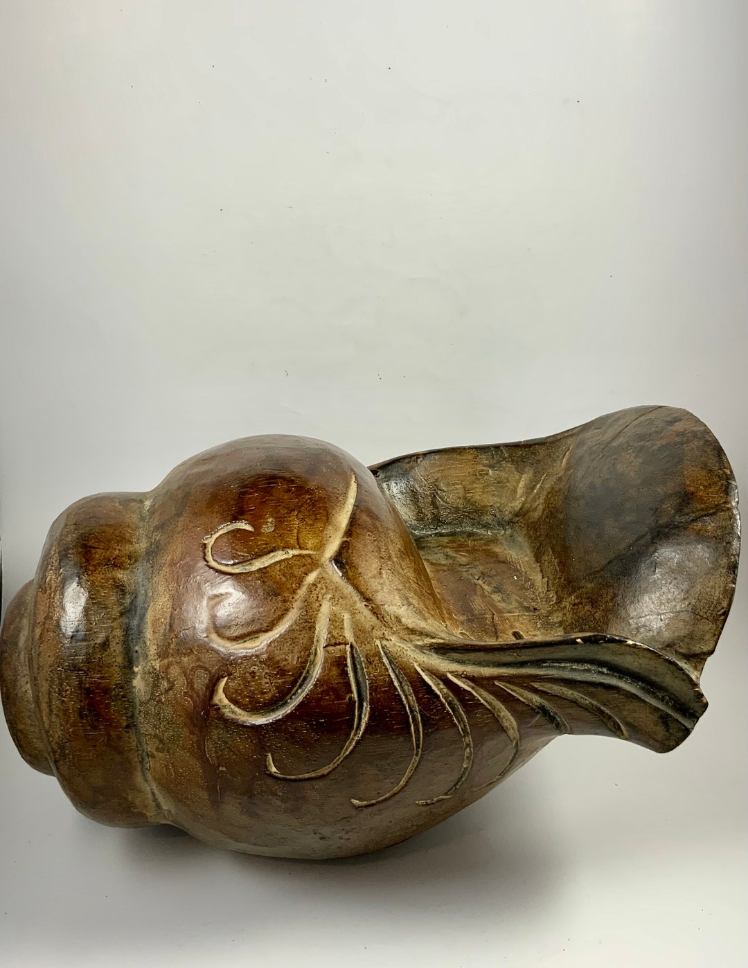 Vintage WOOD CONCH SHELL, Carved, Sea Life, Marine Life, Beach Decor - Etsy