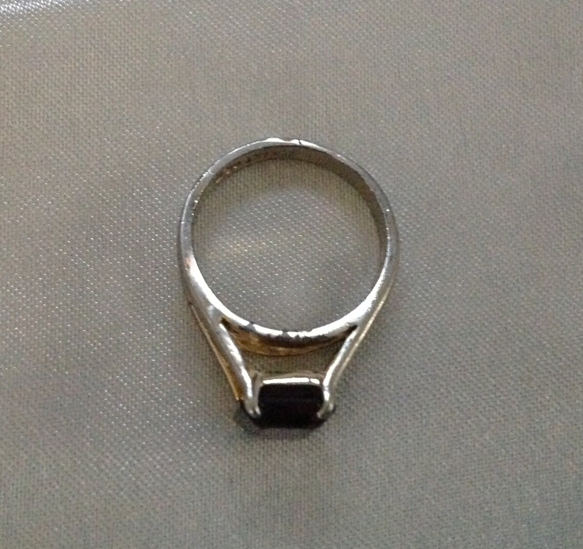 Vintage Amethyst Rhinestone Ring / 14KTGE - Etsy